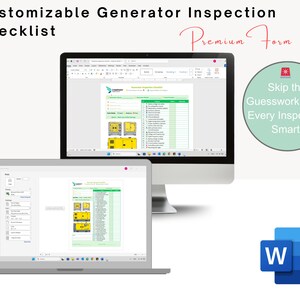 Generator Inspection Checklist - Generator Checklist - Power Generator ...