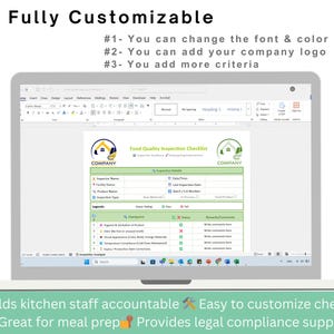 Food Quality Checklist - Food Quality Control - Food Quality Inspection ...