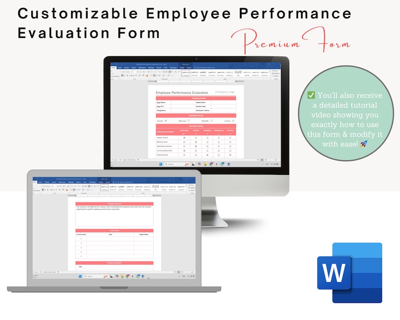 Employee Performance Evaluation Form - Performance Review - Performance ...