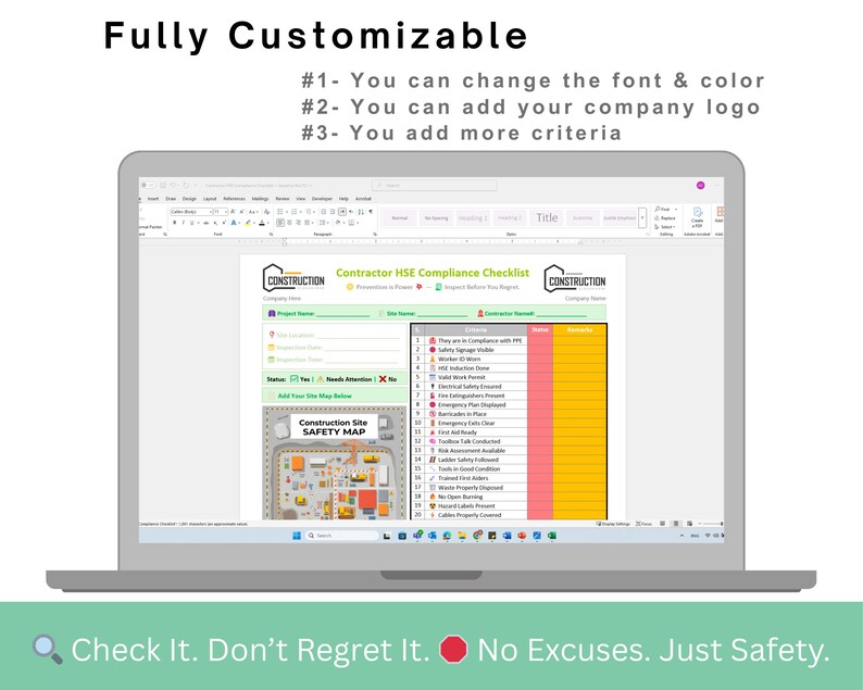Contractor HSE Compliance Checklist - Safety Compliance - Health and ...