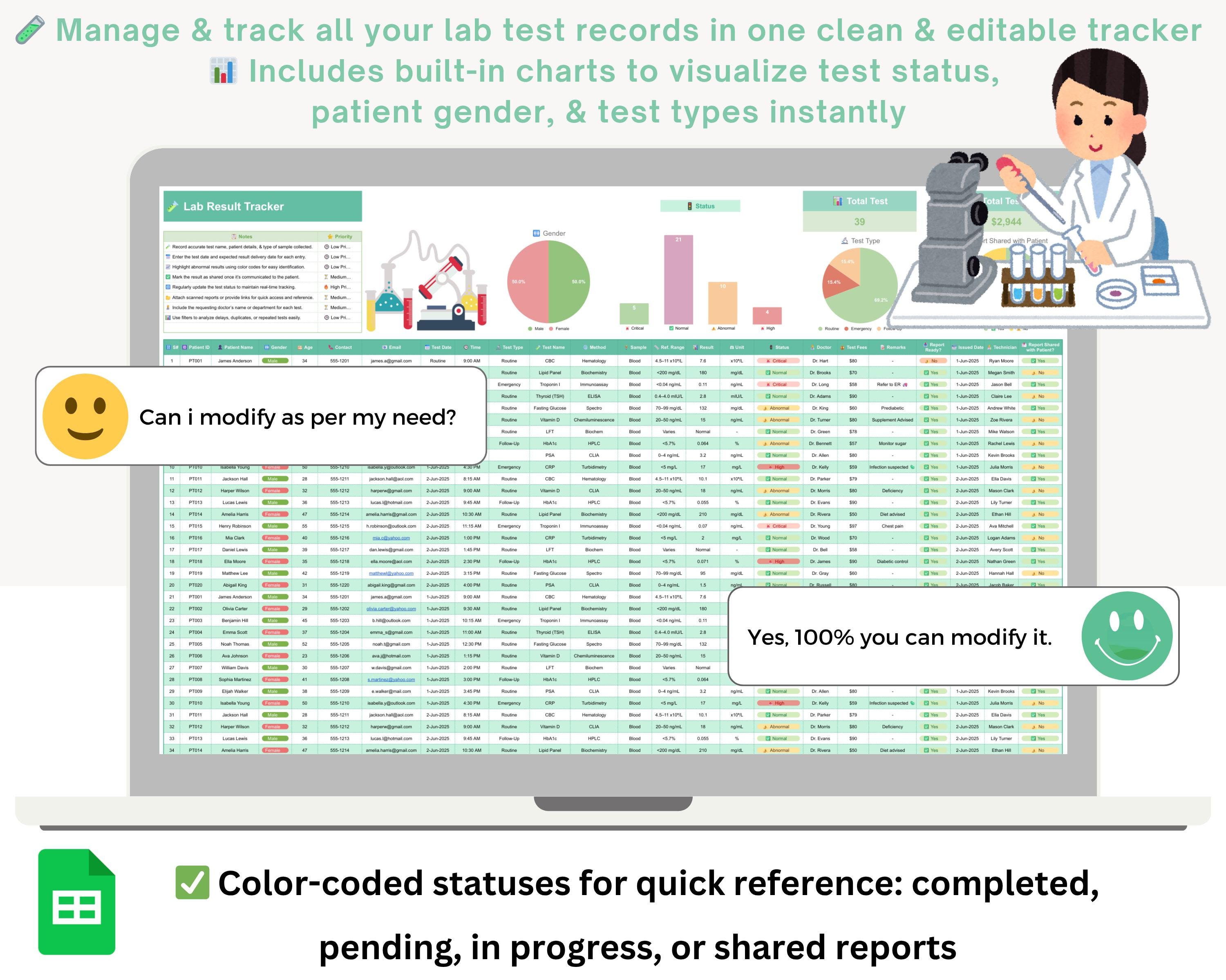 Lab Result Tracker - Lab Test Results - Lab Tracker - Lab Test Tracker ...
