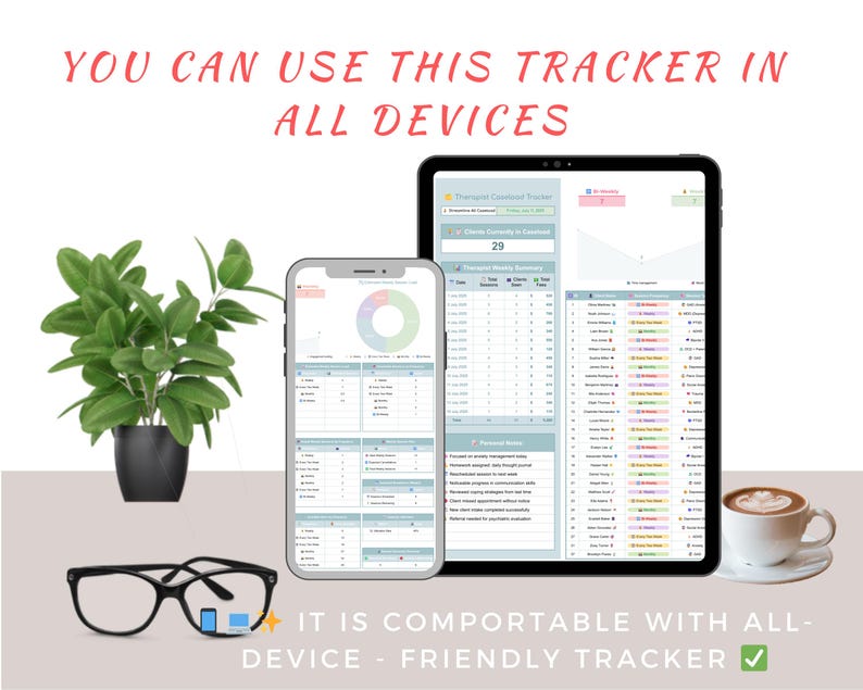 Therapist Caseload Tracker - Caseload Tracker - Caseload Planner ...