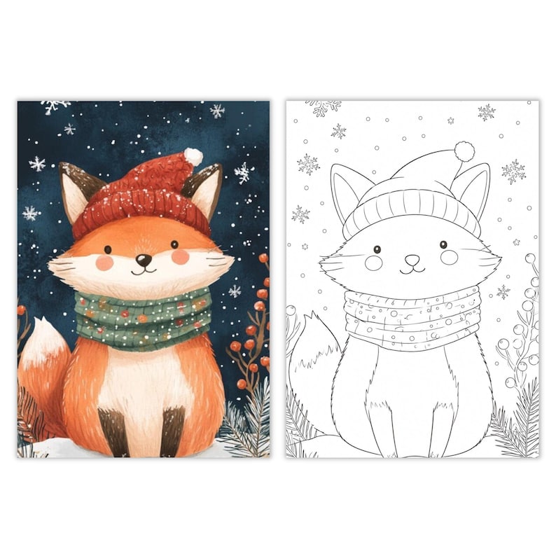 150+ Winter Coloring Pages, Winter Coloring, Cozy Coloring Book, Adult ...