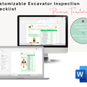 Excavator Inspection Checklist - Excavator Operator - Excavator ...