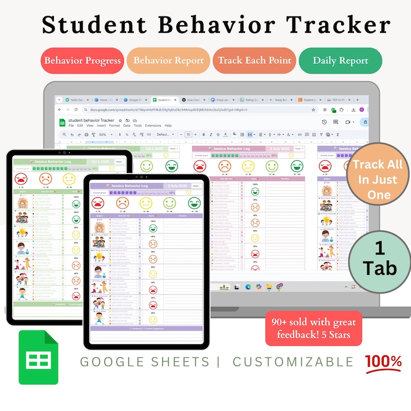 Elementary School Behavior Tracking - Etsy