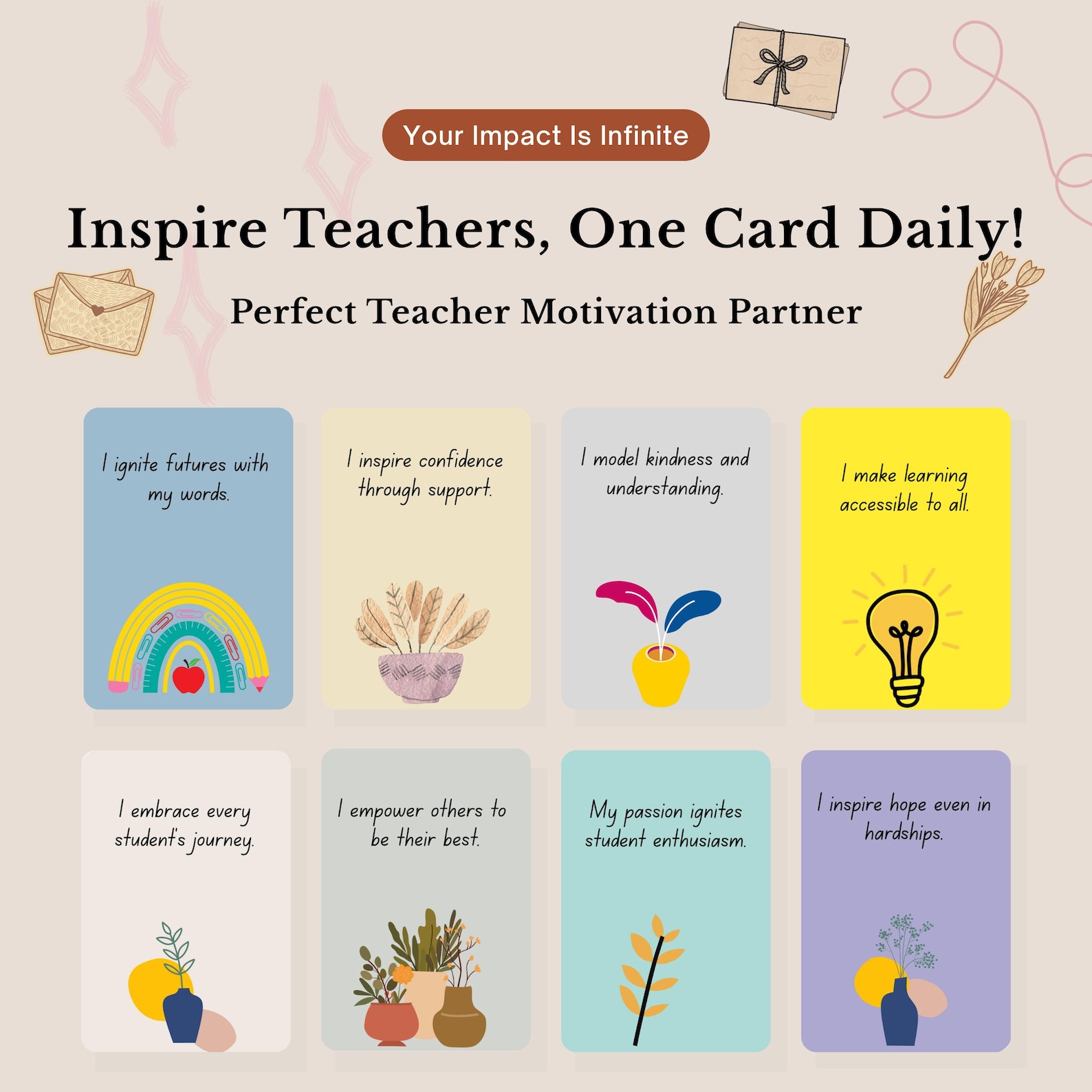 Teacher Affirmation - Teacher Affirmation Gifts - Teacher Affirmation ...