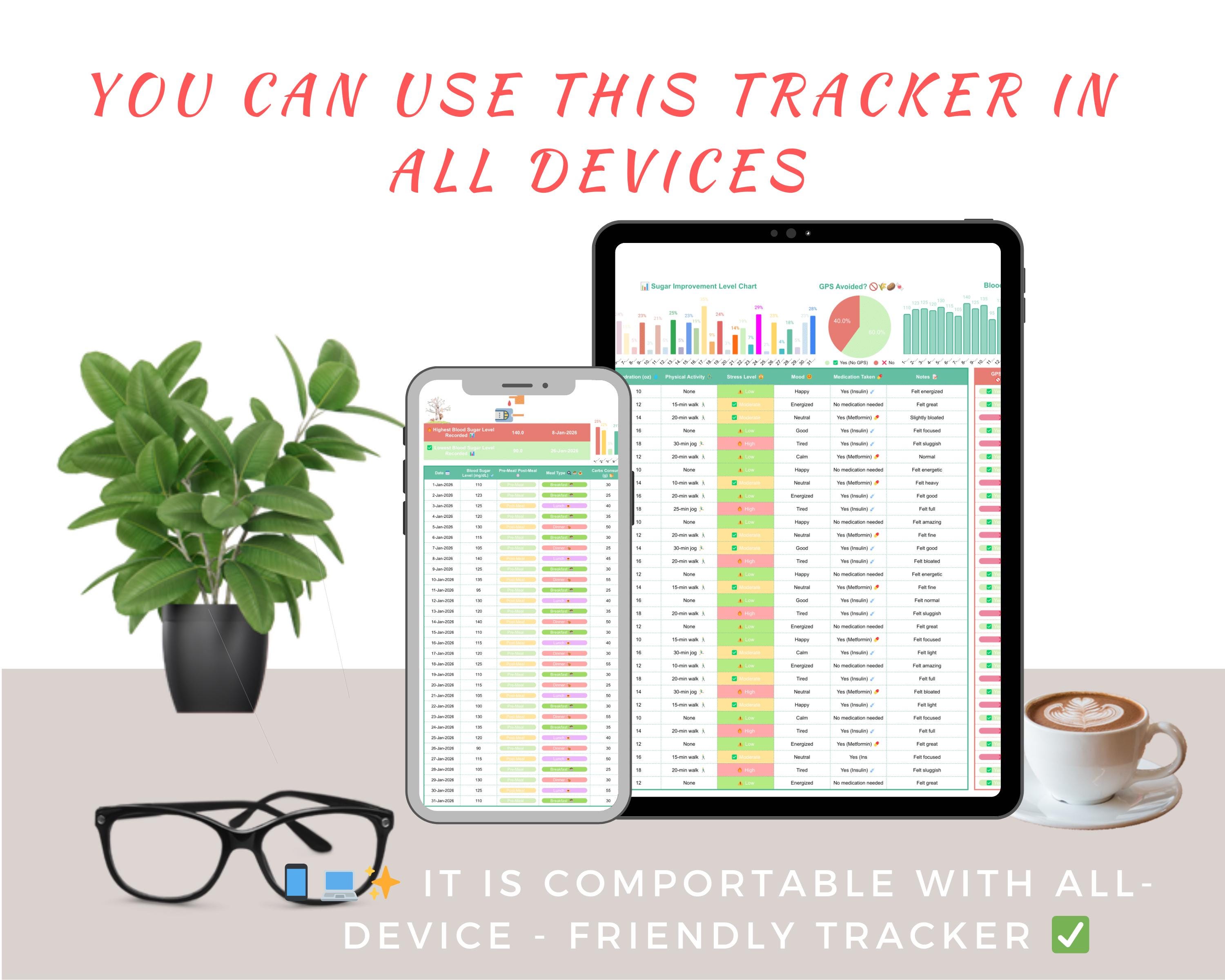 Blood Sugar & Glucose Tracker - Blood Glucose Tracker - Diabetes ...