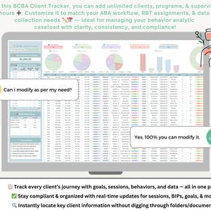 BCBA Client Tracker - Bcba Tracker - Aba Planner - Bcba Resources ...