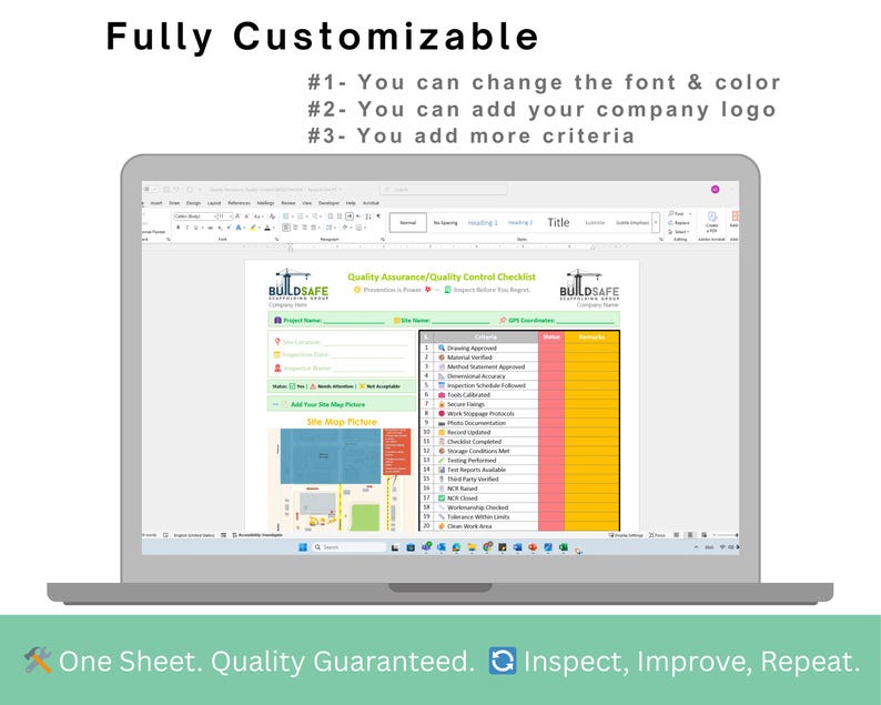 QA & QC Checklist - Quality Assurance Checklist - Quality Control ...