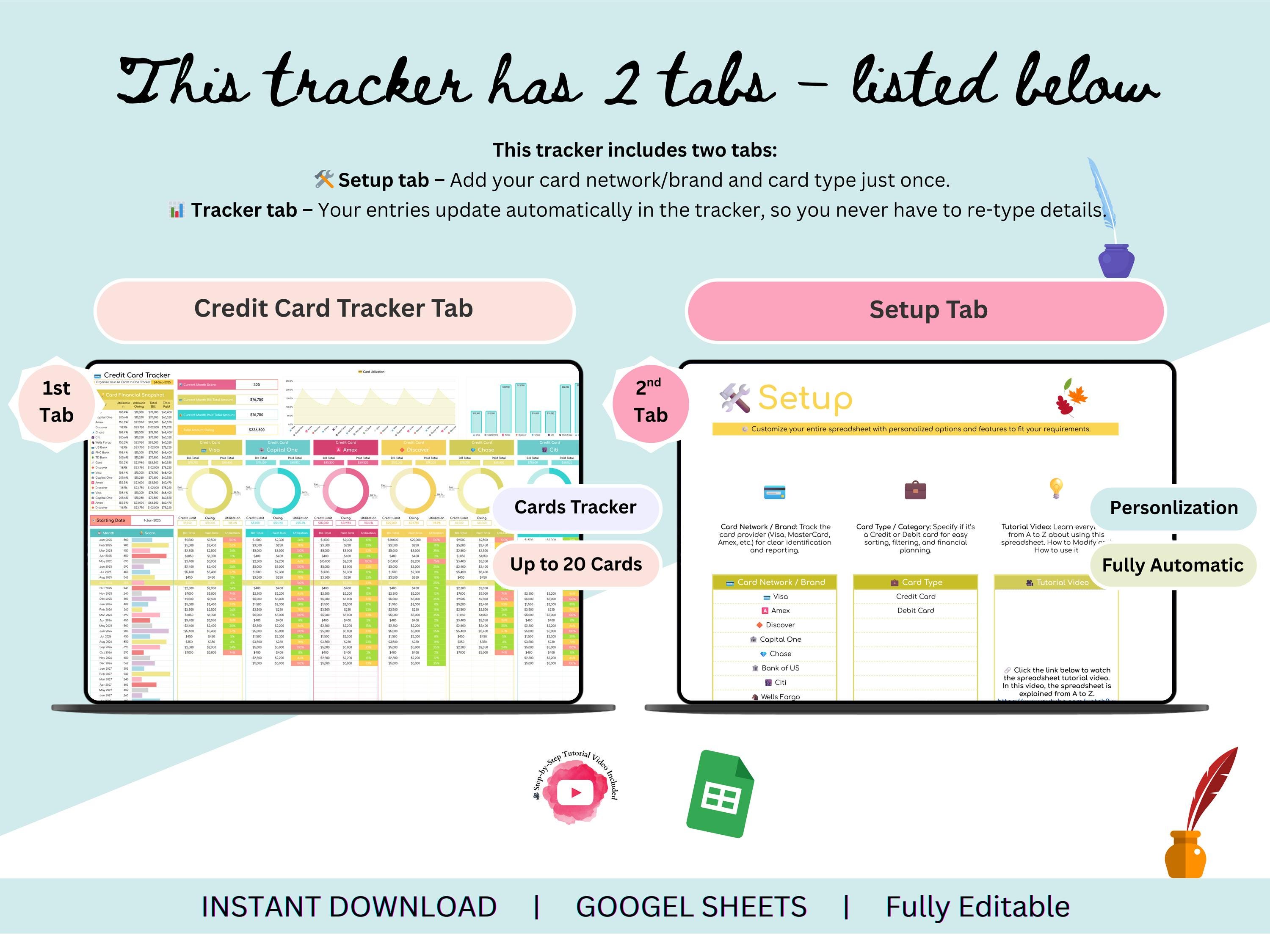 Credit Cards Tracker - Credit Score Tracker - Credit Card Utilization ...