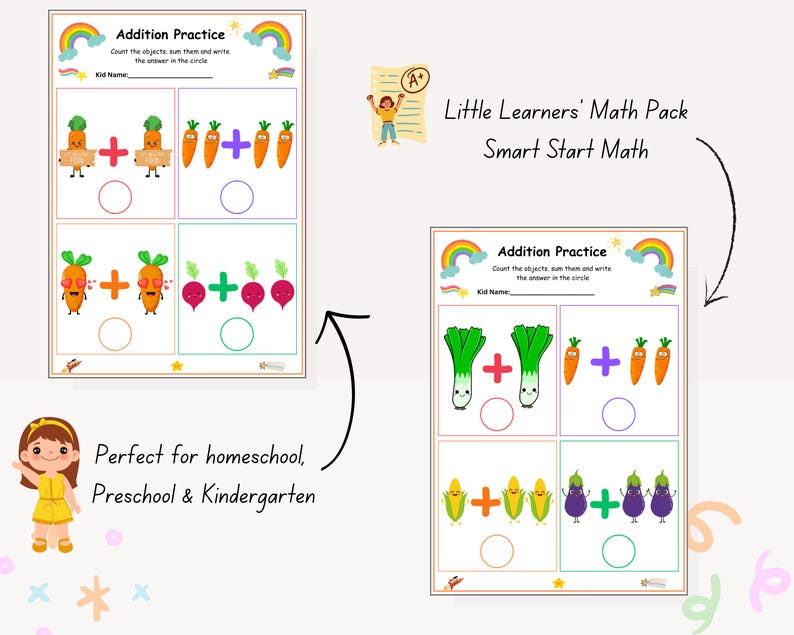 Preschool Math Bundle - Kindergarten Math Worksheets - Preschool Math ...