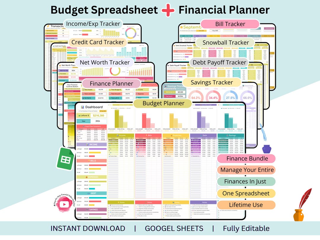 Personal Finance Planner - Personal Finance Planner Template - Personal ...