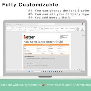 NCR - Non Compliance Report - NCR Report - Non Compliance Report Form ...