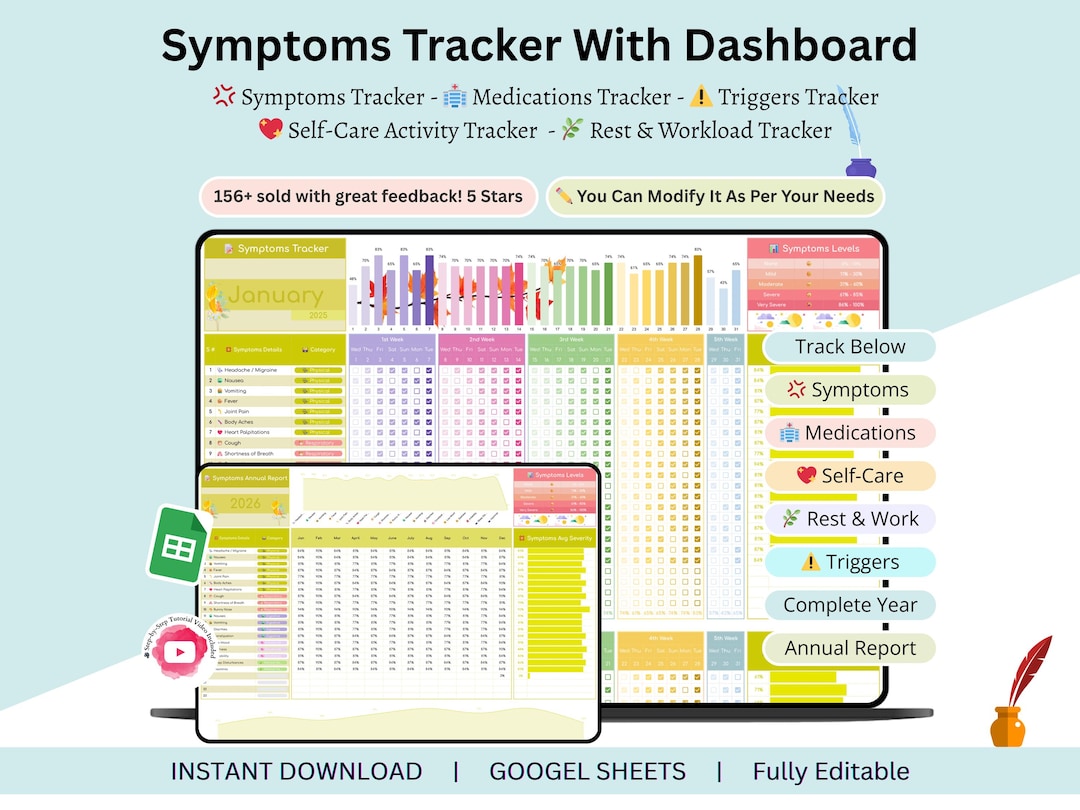 Symptoms Tracker - Symptom Tracker Monthly - Symptom Tracker Google ...