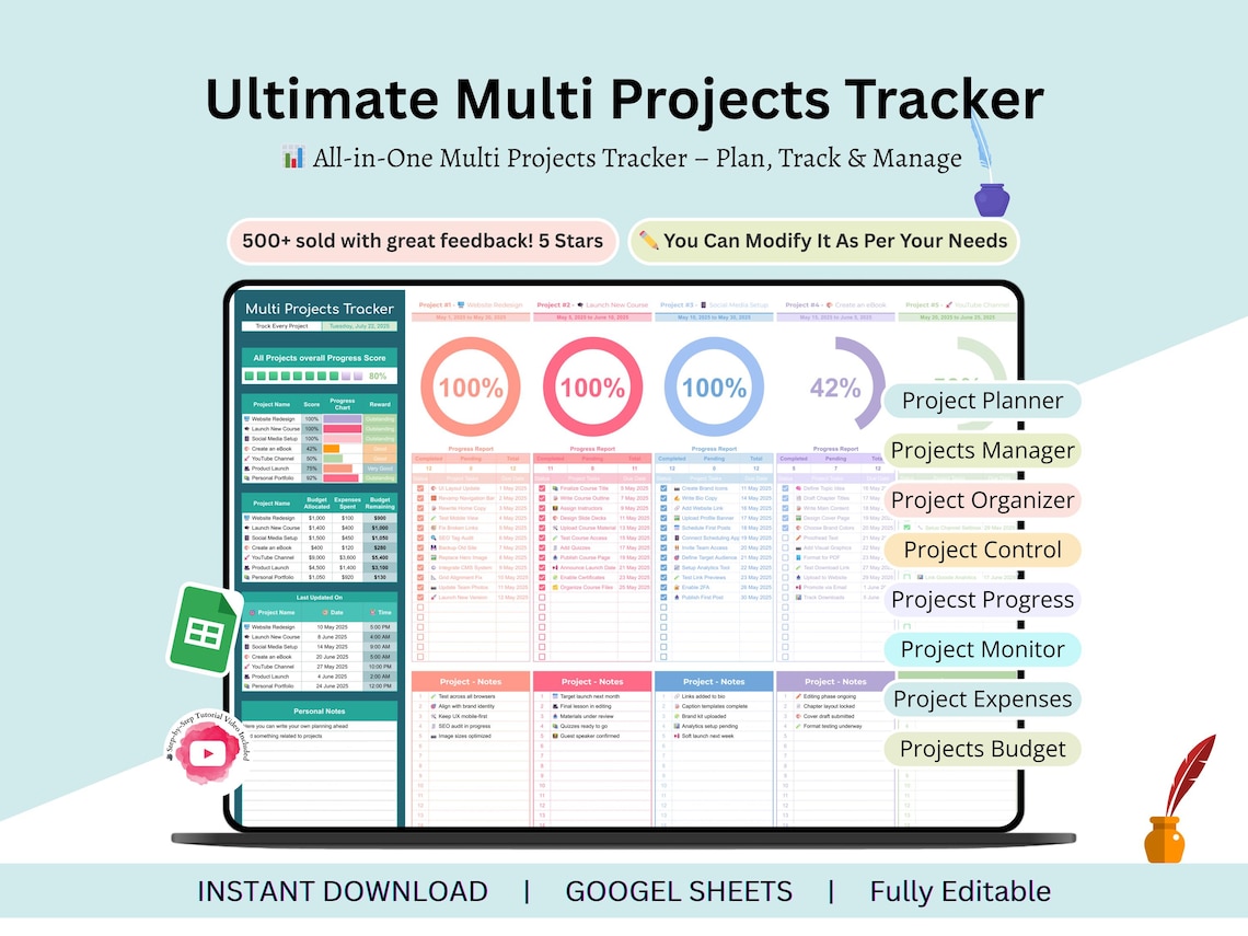 Multiple Projects Tracker - Multi Projects - Projects Tracker - Multi ...