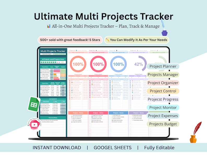 Multiple Projects Tracker - Multi Projects - Projects Tracker - Multi ...