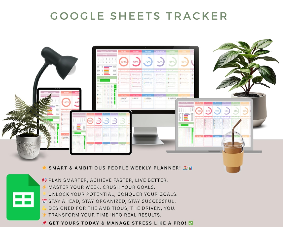 Pro Weekly Planner - Weekly Planner Digital - Weekly Planner Editable ...