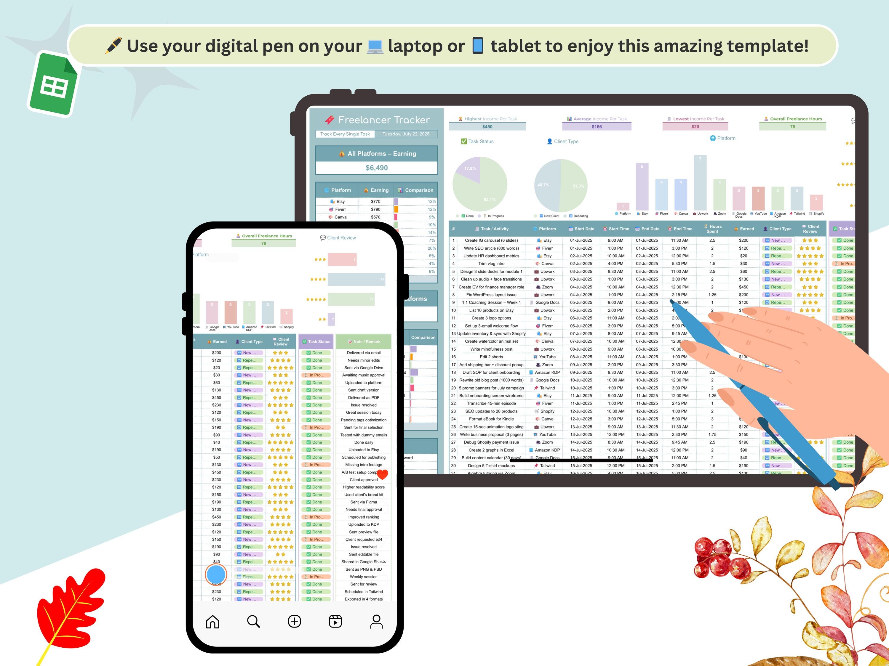 Freelancer Tracker - Freelancer Task Tracker - Freelancer Client ...