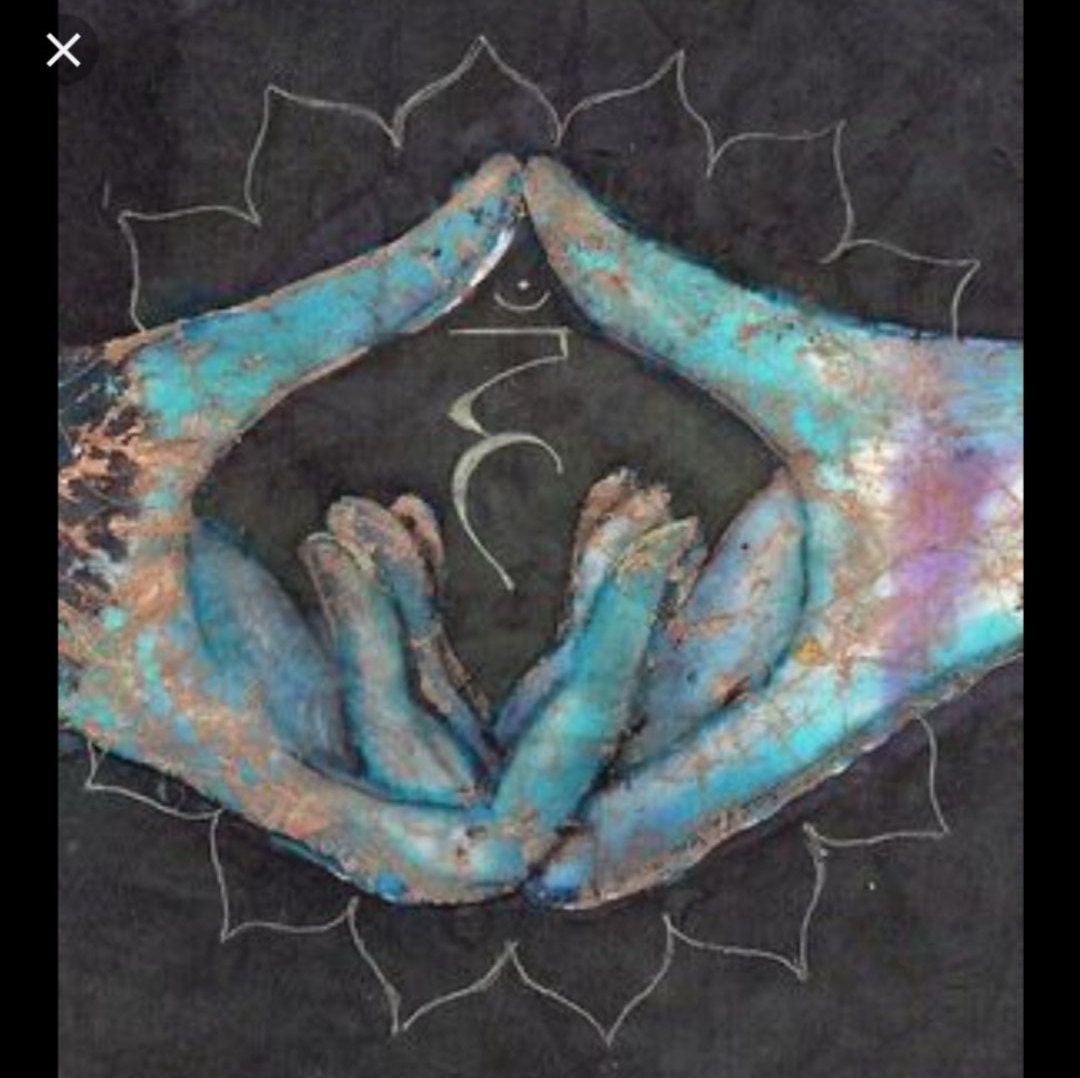 Blue Hand Chakra Mudras - Each is A5 Signed Giclée - Etsy