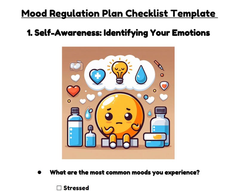Full Mood Meter Chart Package With Assessment Checklist and Techniques ...