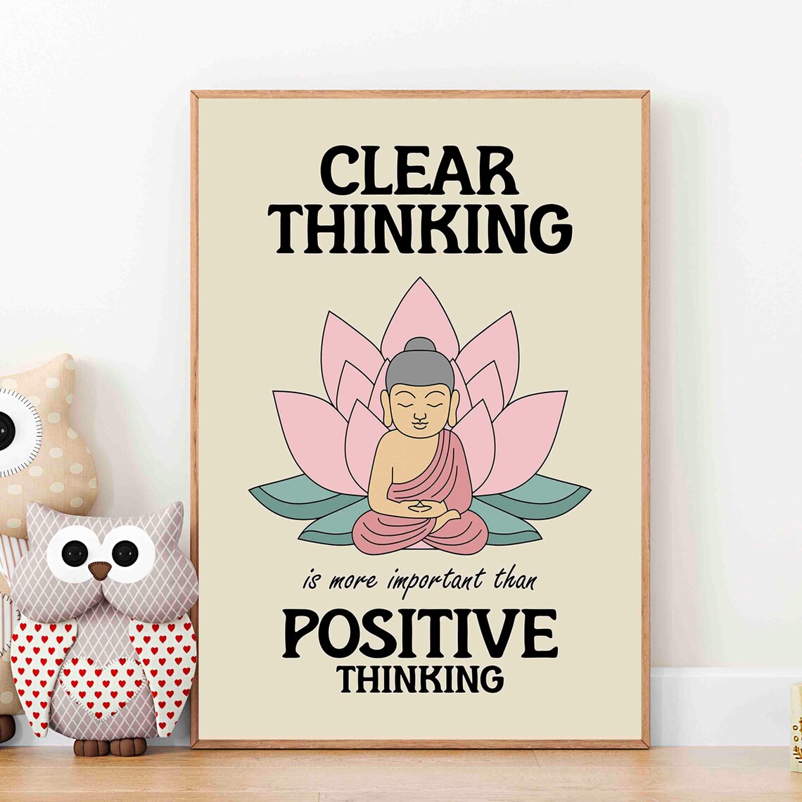 Clear Thinking, Meditation, 70s Aesthetic Room Décor, House Warming ...