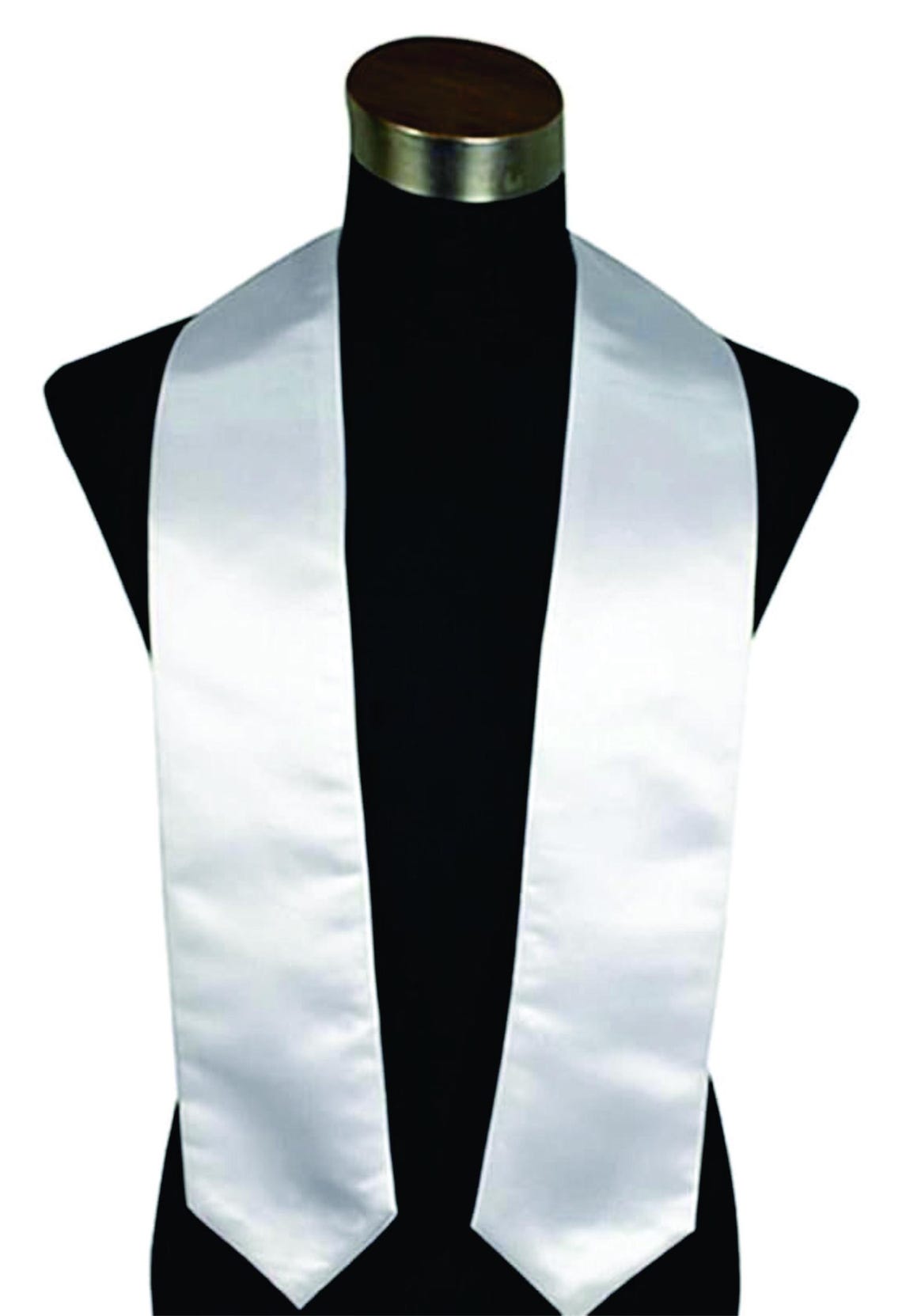 Blank White Satin Graduation Stole: Sublimation Printing, 4 Sizes - Etsy