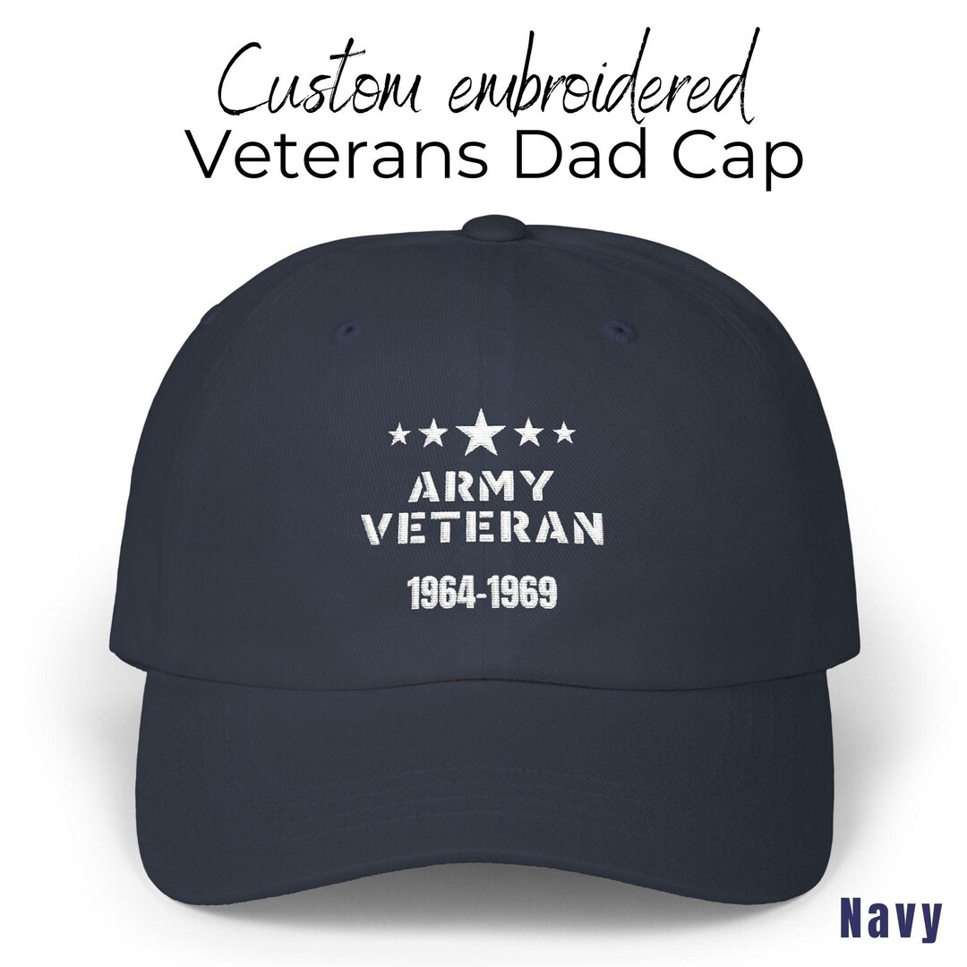 Custom Embroidered Veteran Hat, Veterans Day Gift, American Veteran Cap ...