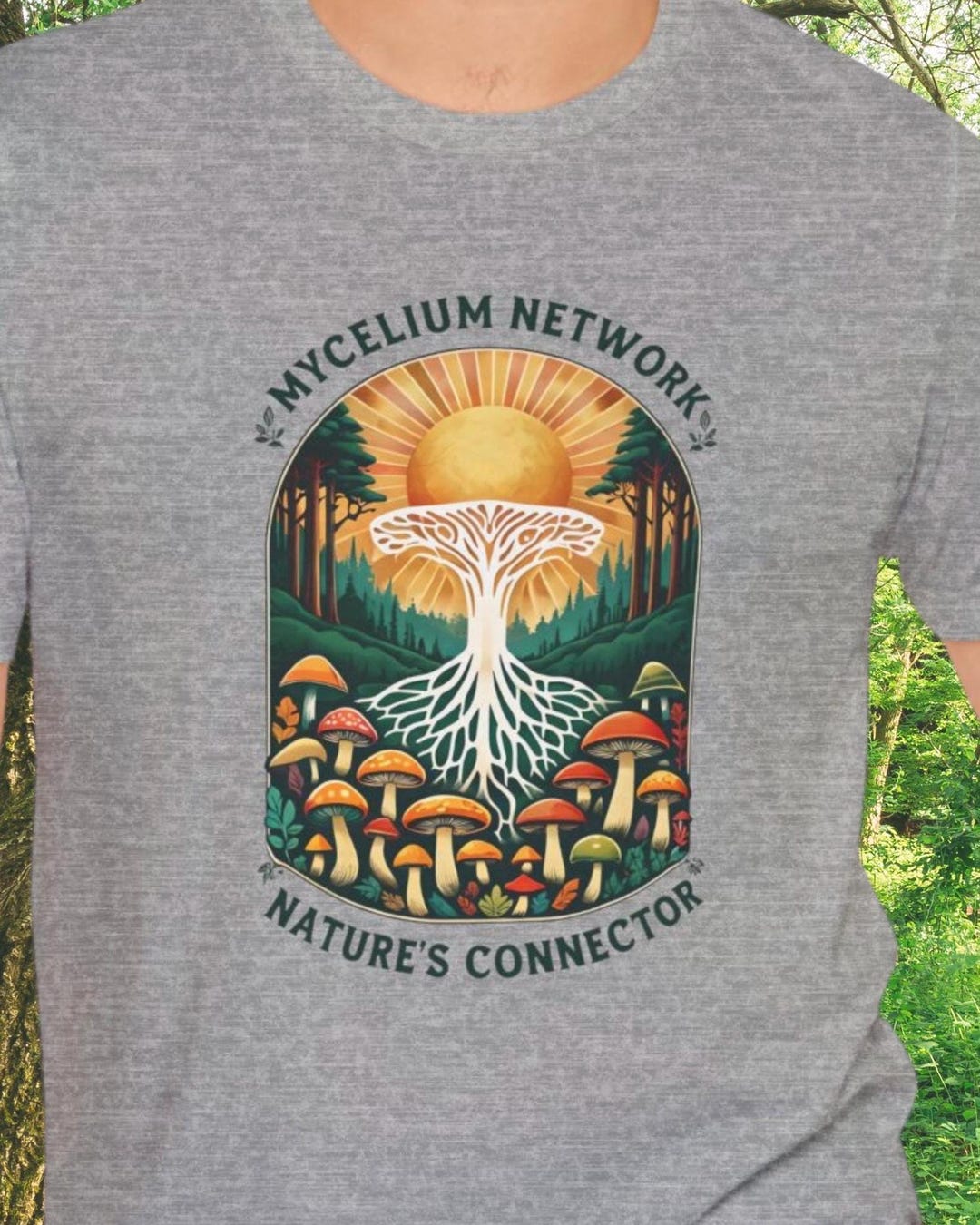 Mycelium Network Natures Connection-psychedelic Mushroom Shirt-nature ...