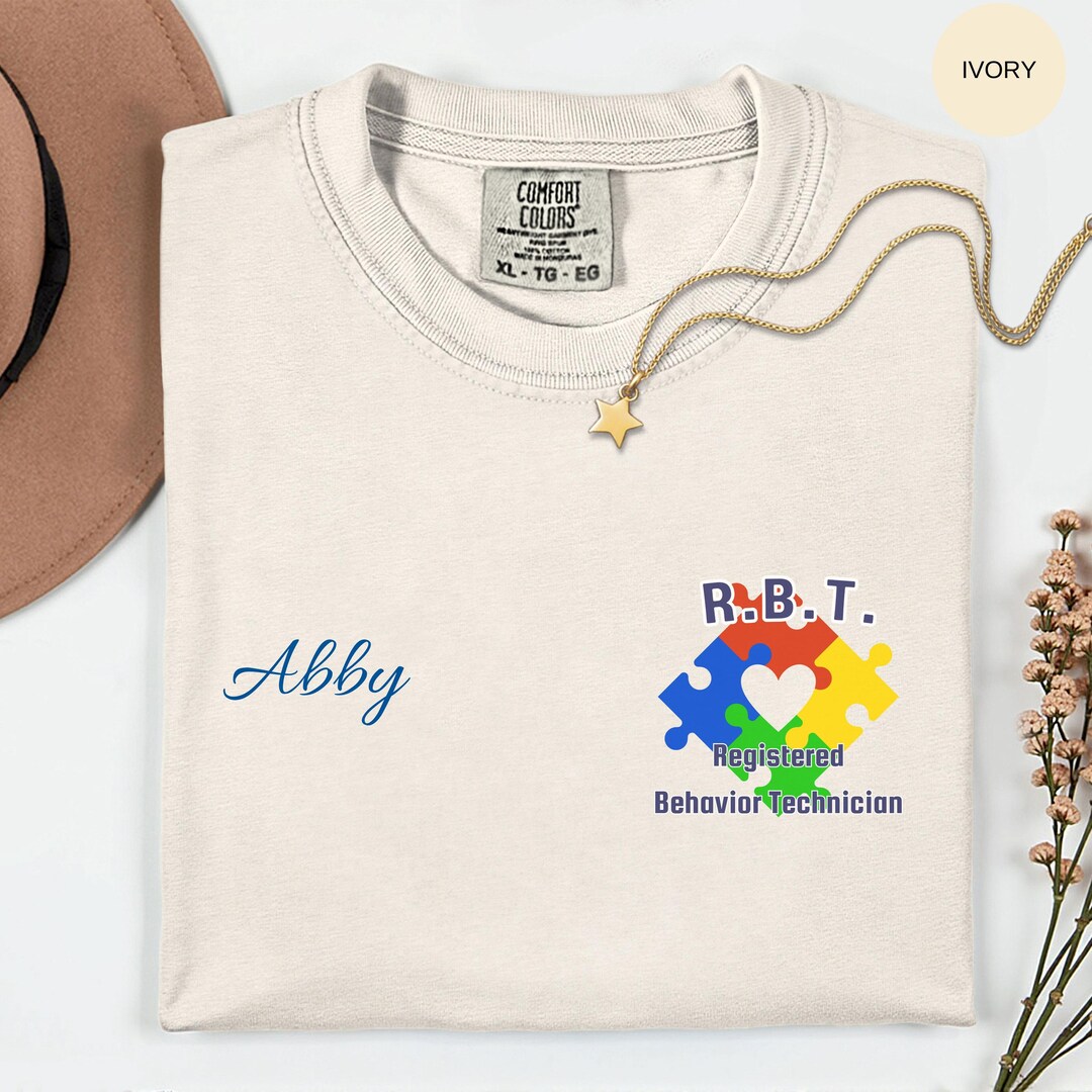 Personalized RBT Shirt, Comfort Colors 1717, Registered Behavior ...