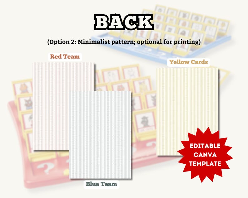 Guess Who Canva Template | Customizable Guess Who Cards | Make Your Own ...