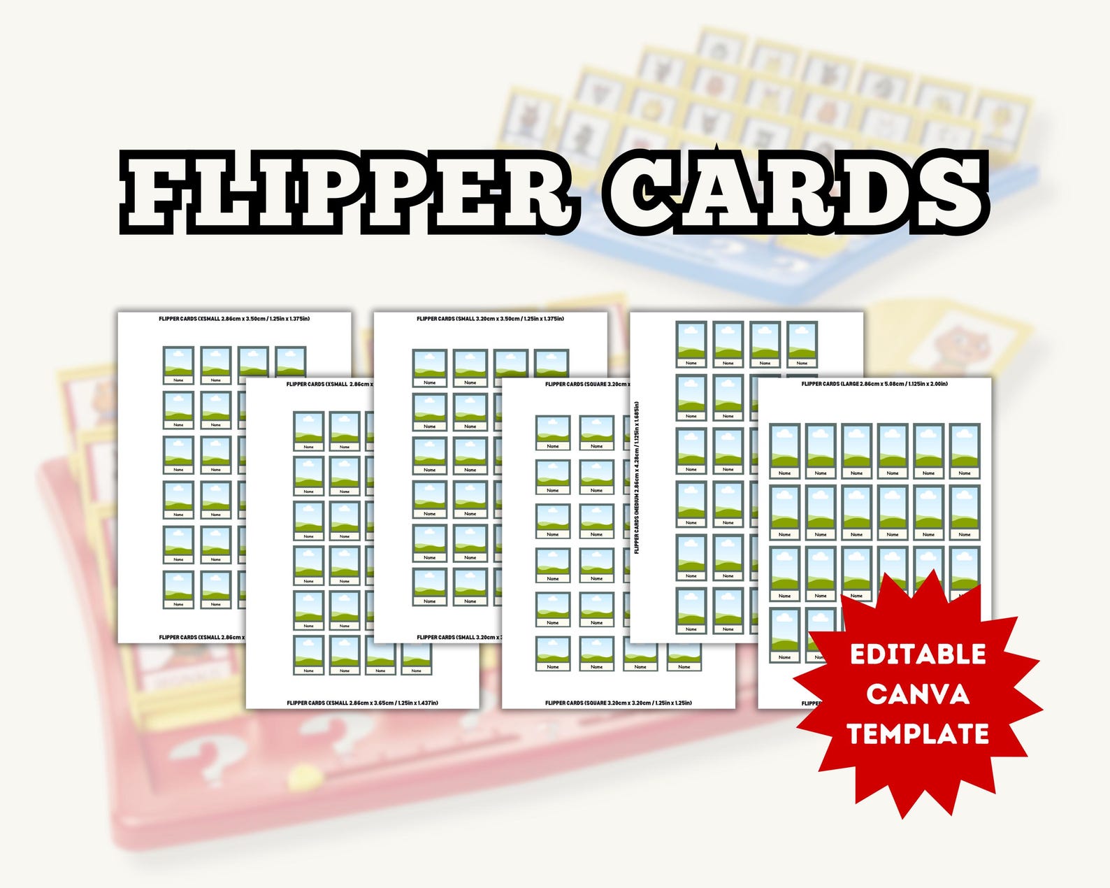 Guess Who Canva Template | Customizable Guess Who Cards | Make Your Own ...