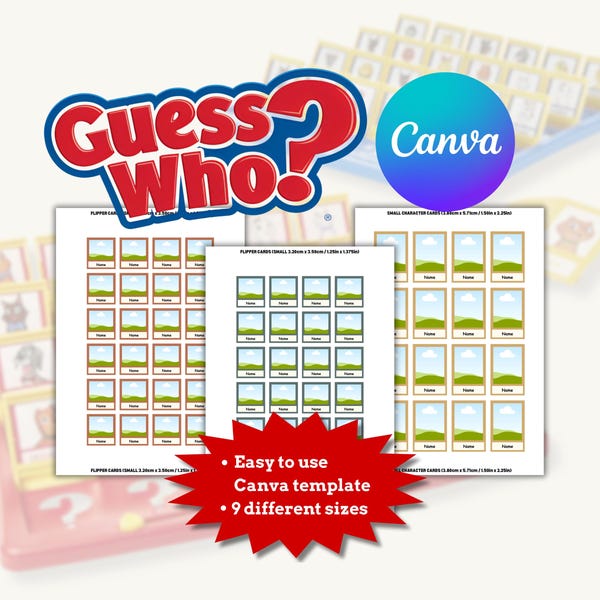 Custom Guess Who - Etsy