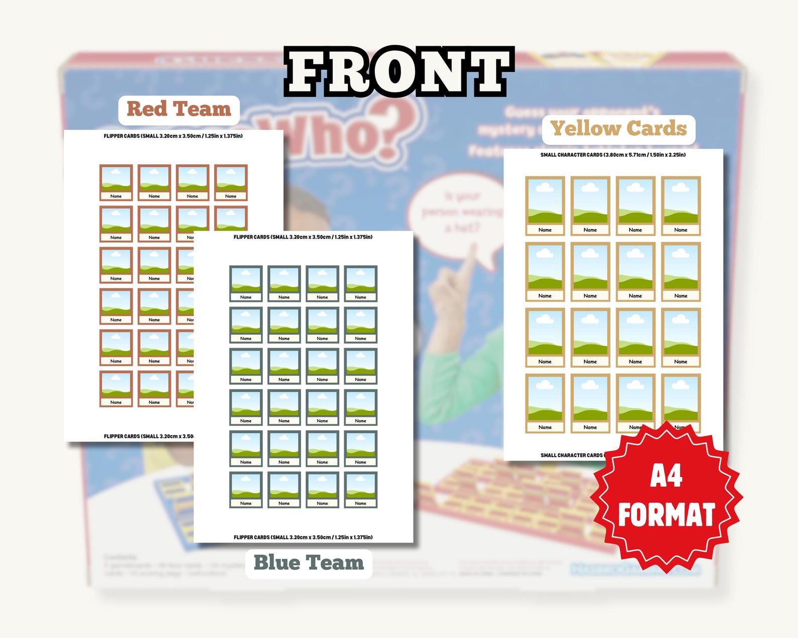 Guess Who Canva Template | Customizable Guess Who Cards | Make Your Own ...