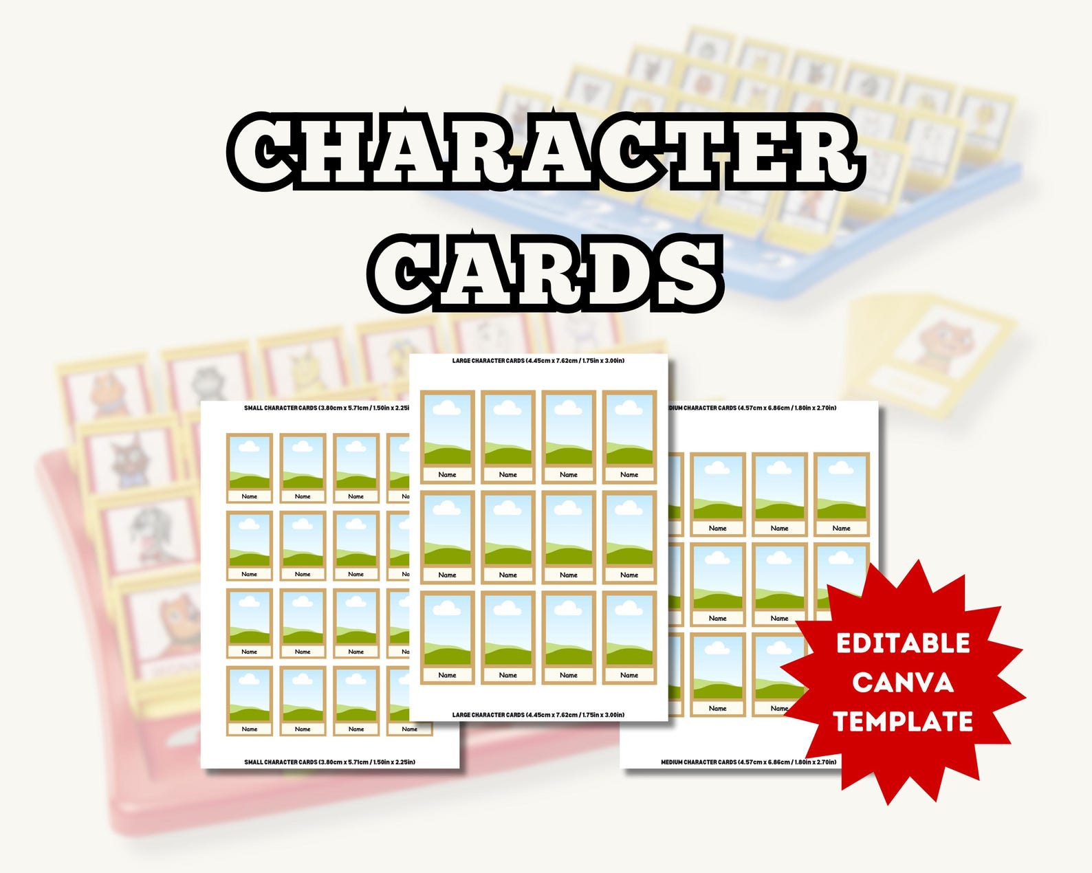 Guess Who Canva Template | Customizable Guess Who Cards | Make Your Own ...