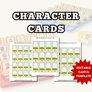 Guess Who Canva Template | Customizable Guess Who Cards | Make Your Own ...