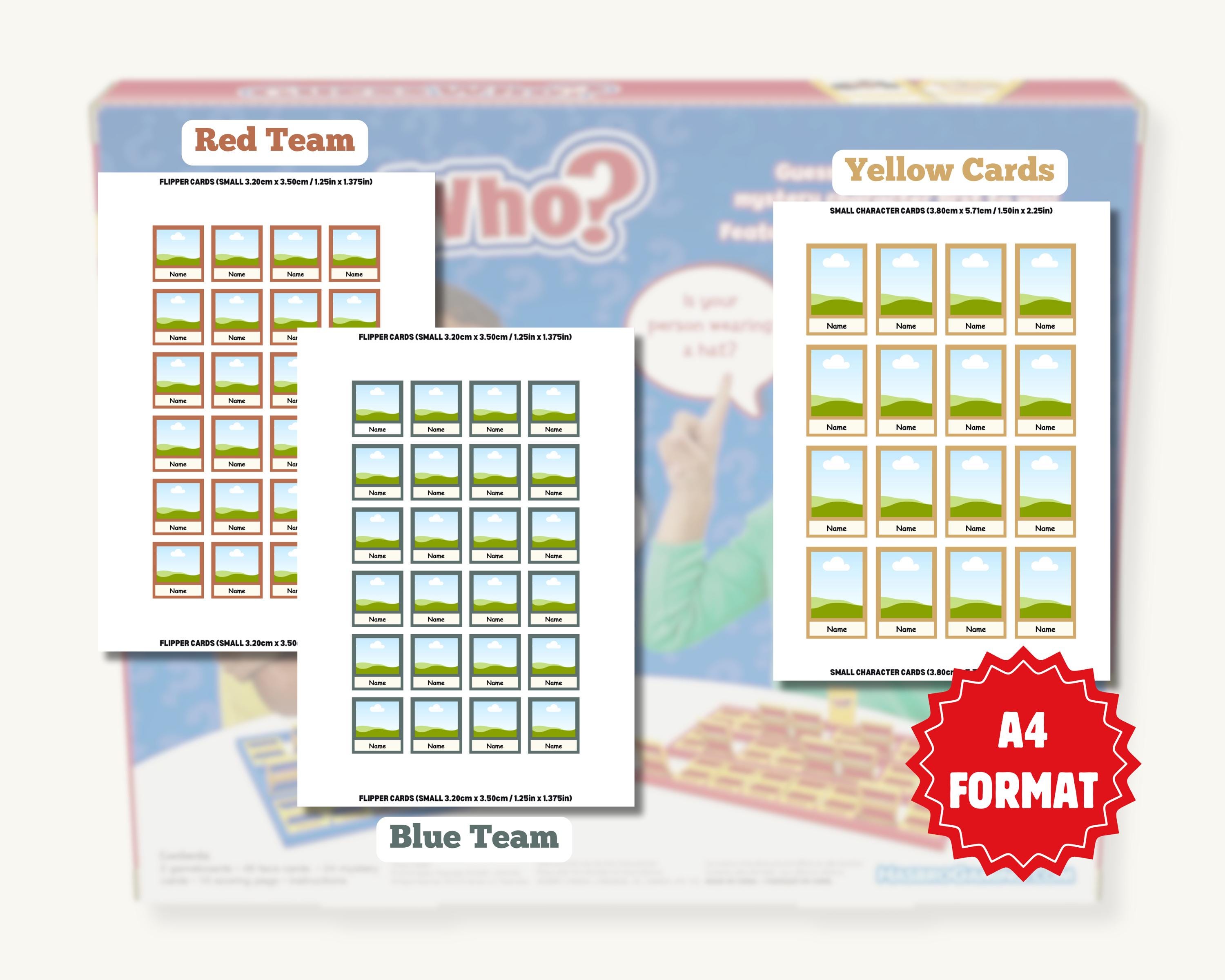 Guess Who Canva Template | Customizable Guess Who Cards | Make Your Own ...
