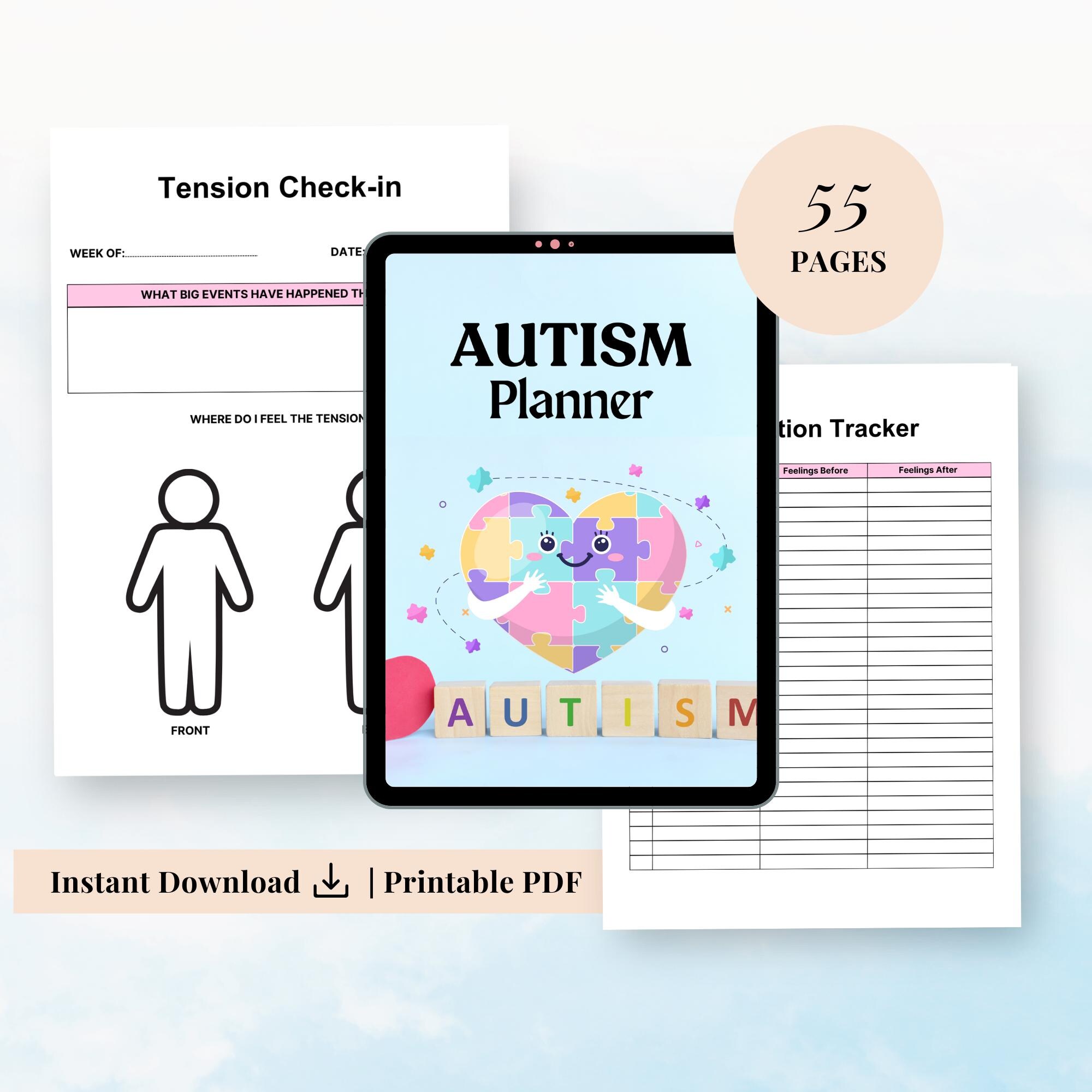 Autism Planner Printable | Daily Routine & Behavior Tracker | Special ...