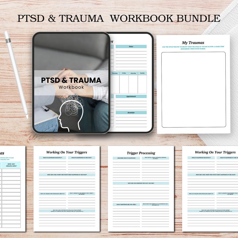 PTSD & Trauma Workbook Printable | Mental Health Healing Journal PDF ...