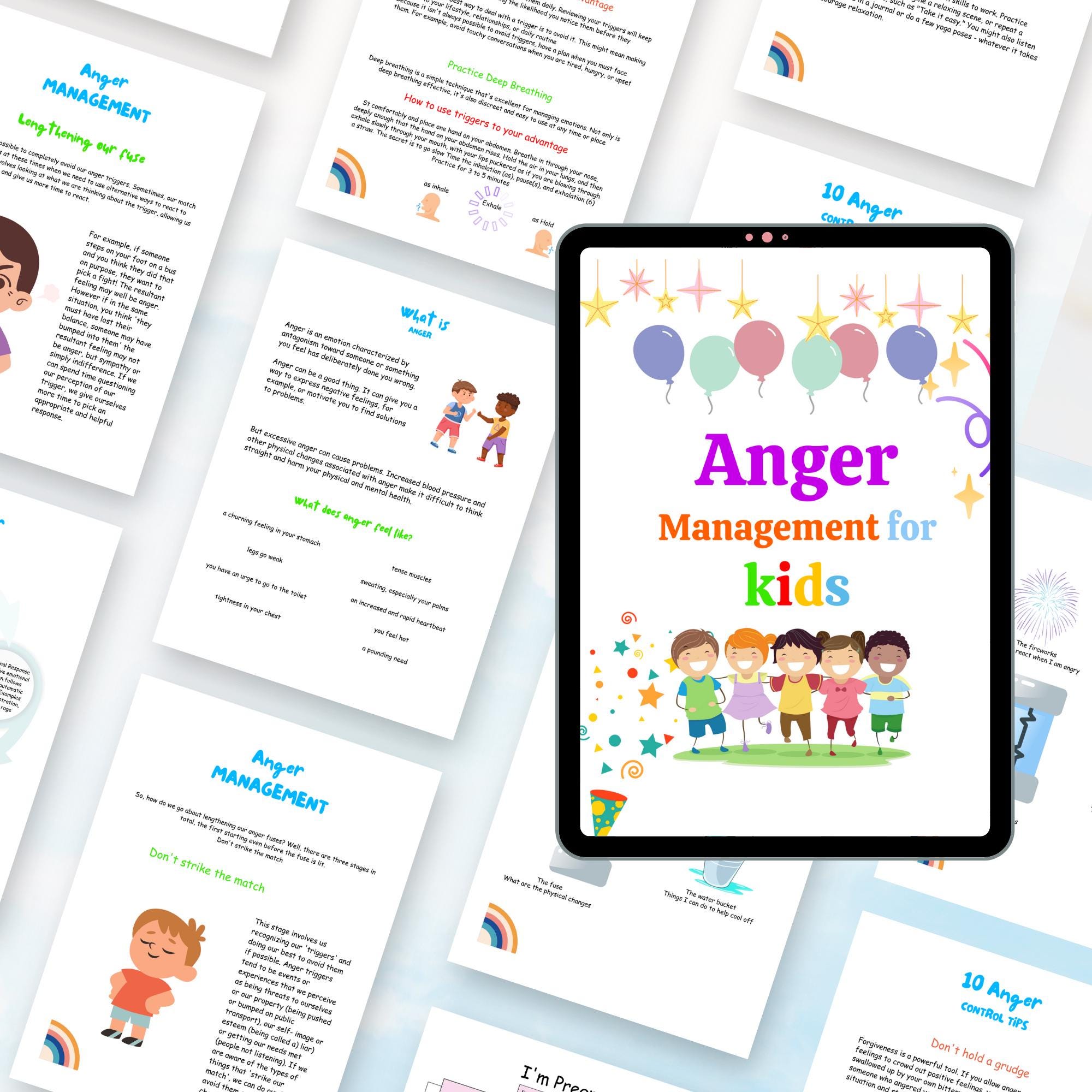 Anger Management for Kids Printable | Kids Anger Control Journal ...