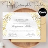 Editable Spanish Kids Certificate, Spanish Certificate of Achievement ...