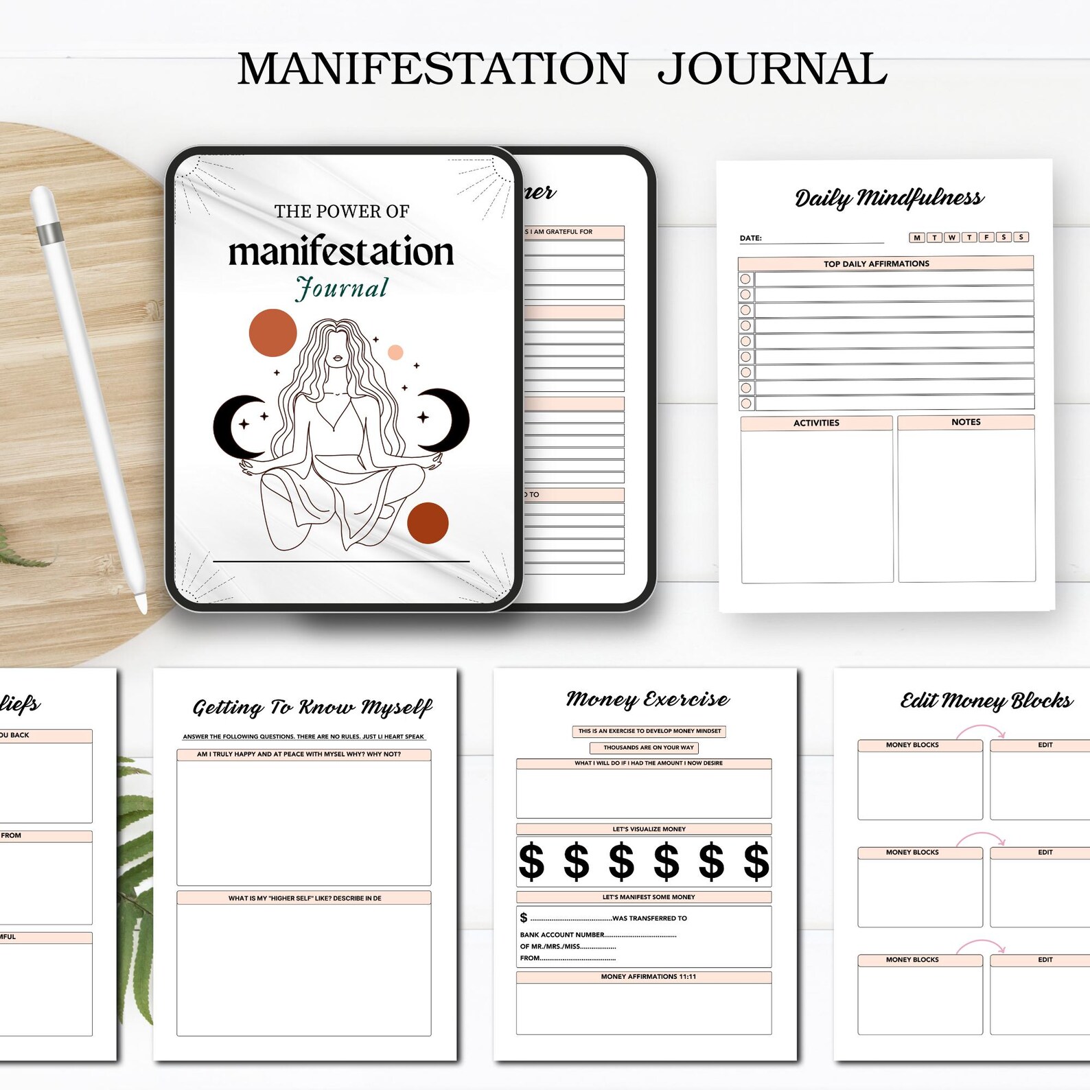 Manifestation Journal Printable: Law of Attraction Planner (PDF ...