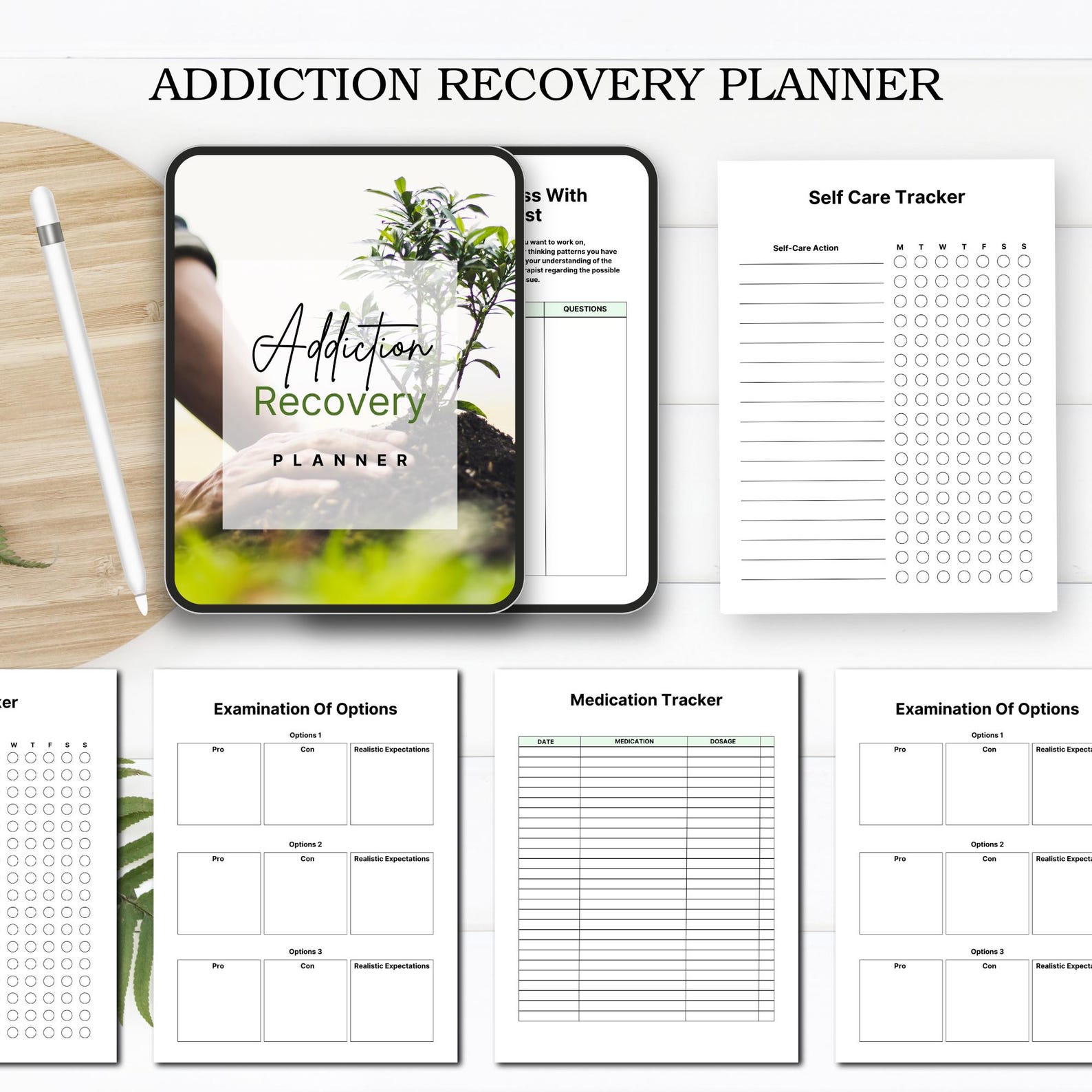 Addiction Recovery Planner Printable | Recovery Journal, Sobriety ...