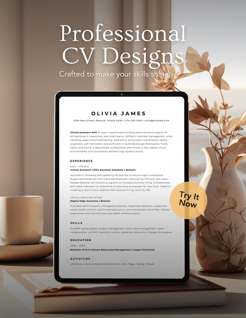 Ats-friendly Resume Template | CV Template | Professional Job ...