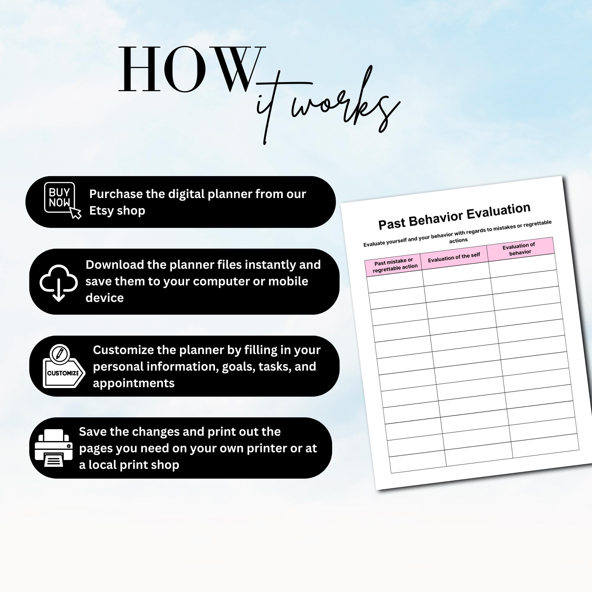 Autism Planner Printable | Daily Routine & Behavior Tracker | Special ...