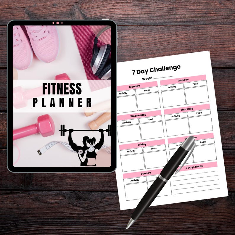 Fitness Planner Bundle Printable – Workout, Meal and Weight Loss ...