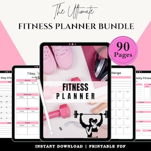 Fitness Planner Bundle Printable – Workout, Meal and Weight Loss ...