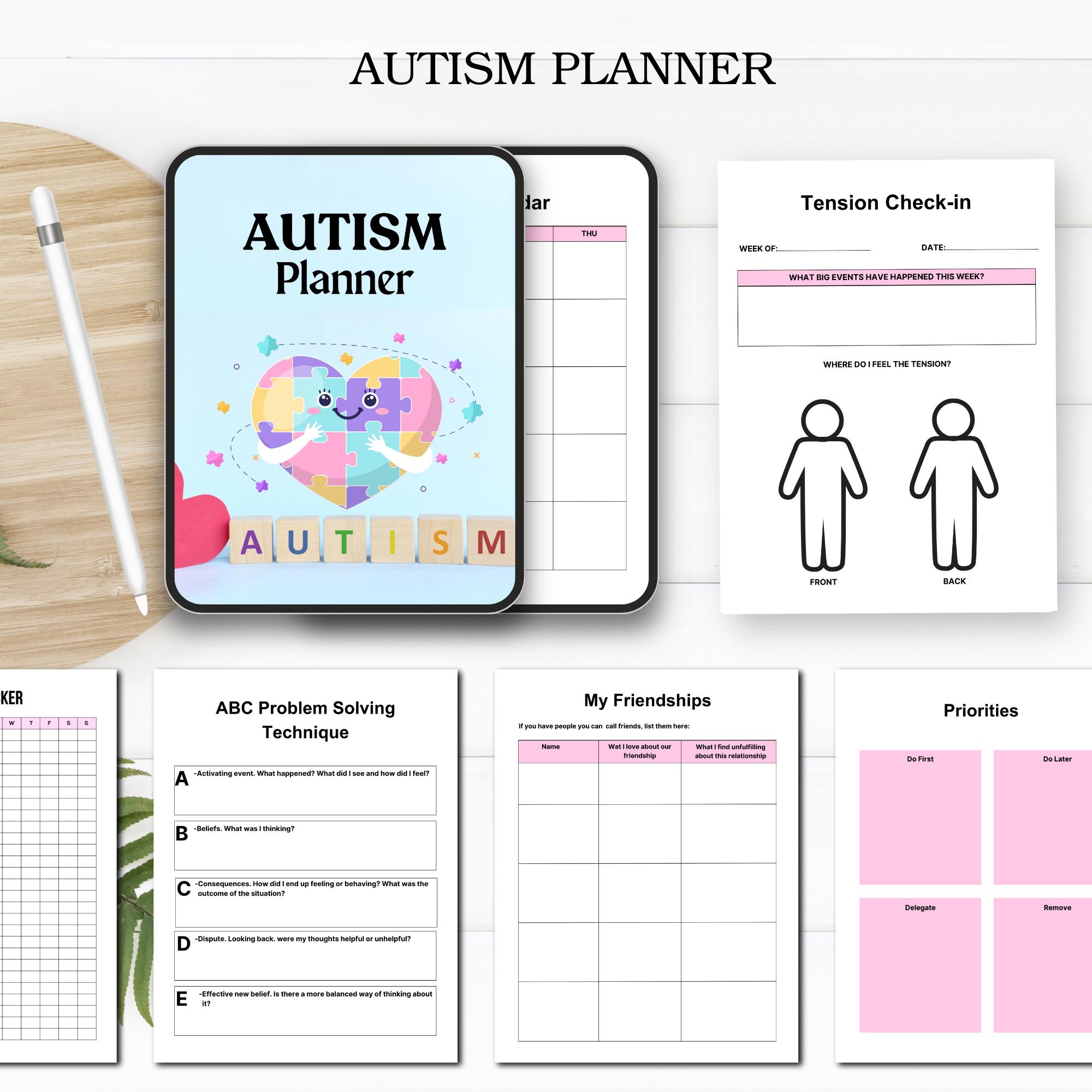 Autism Planner Printable | Daily Routine & Behavior Tracker | Special ...
