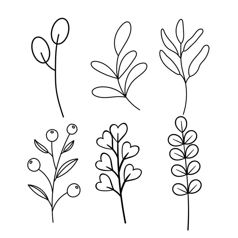 Leaf SVG Bundle | Botanical Leaf SVG Cut Files for Cricut Silhouette ...
