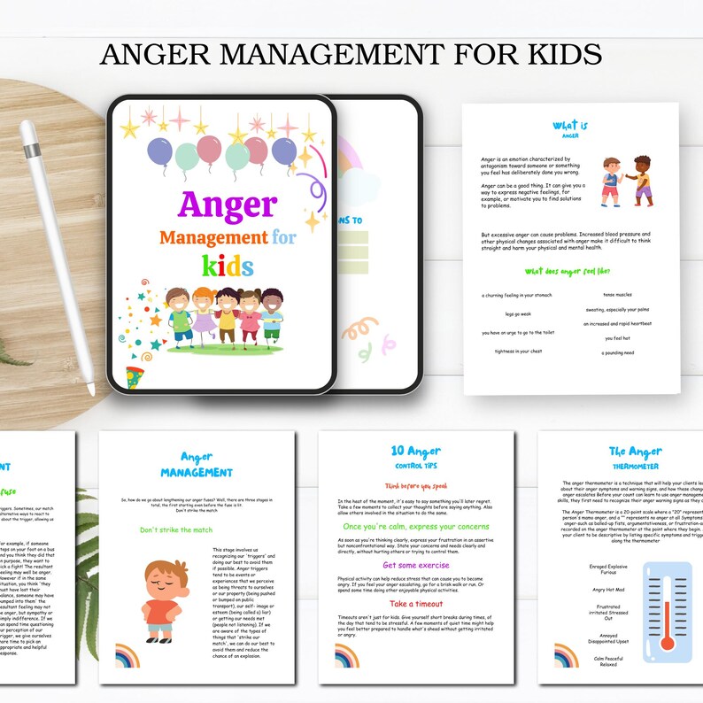 Anger Management for Kids Printable | Kids Anger Control Journal ...