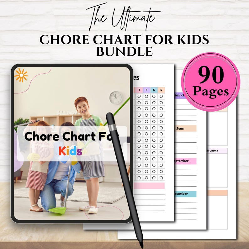 Chore Chart for Kids Printable | Reward Chart PDF | Daily ...
